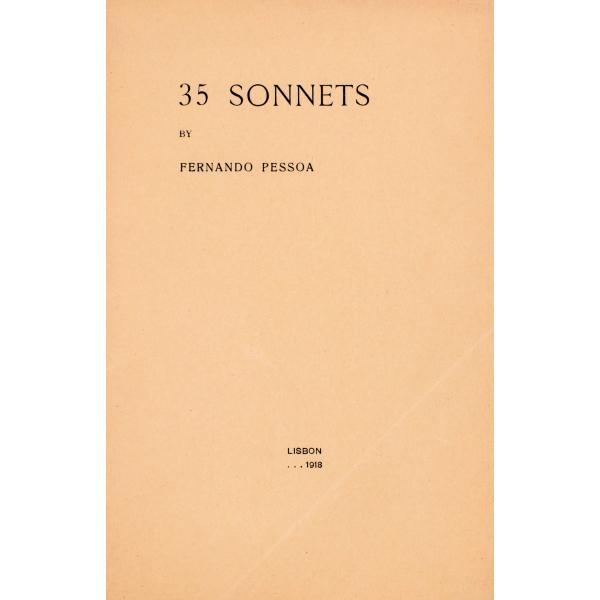PESSOA, Fernando. - 35 SONNETS. | Vicente leilões